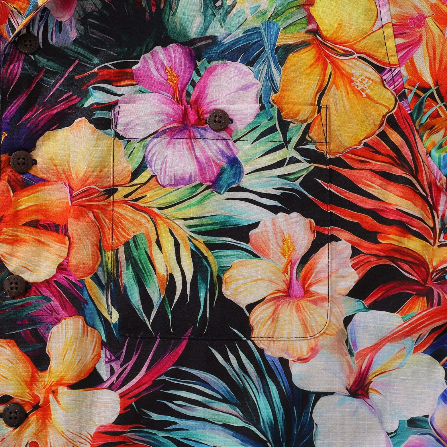 Tropical Hawaiian Shirt For Men Floral Print Shirt 100% Cotton Camp Co ...