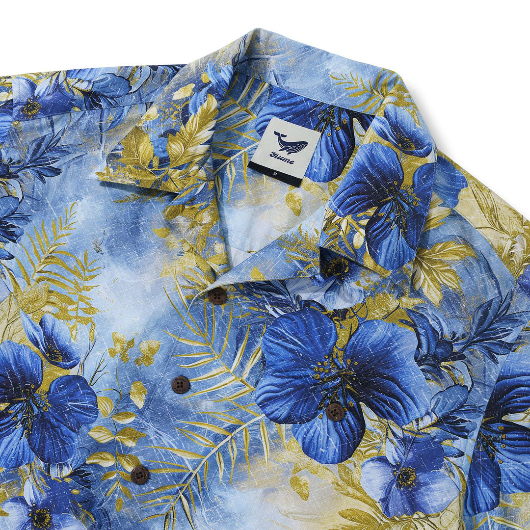 100% Cotton Hawaiian Shirt For Men A Tapestry of Nature's Splendor Cam ...